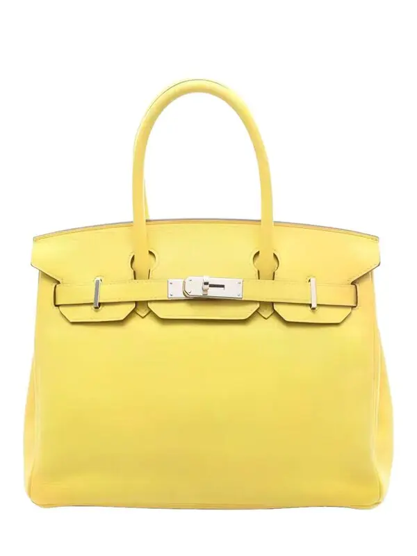 Hermès 2019 Birkin 30 Leather Tote Bag - Yellow
