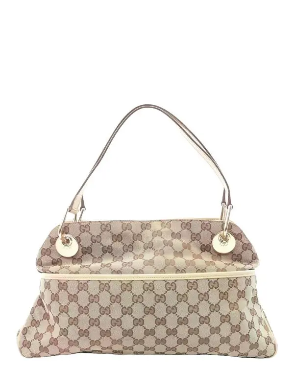Gucci Gg-canvas Shoulder Bag - Neutrals