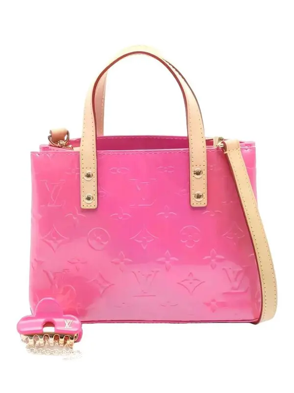 LOUIS VUITTON 2010s Pm Reed Vernis Tote Bag - Pink