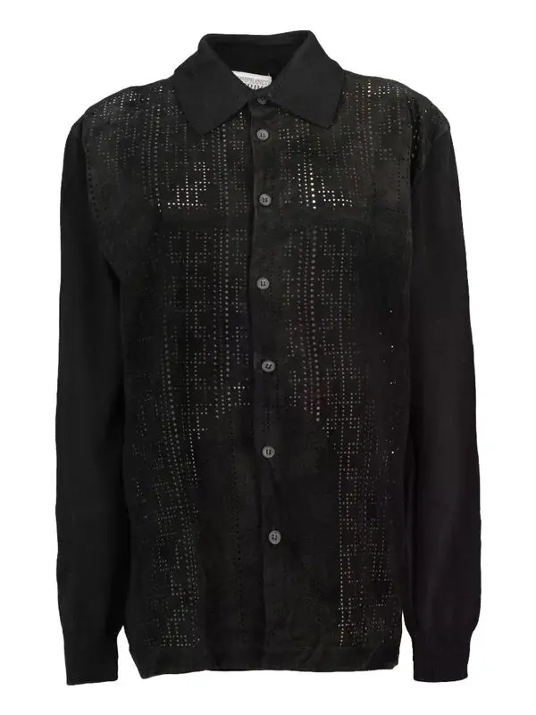 Gianfranco Ferre Vintage Perforated Shirt - Black
