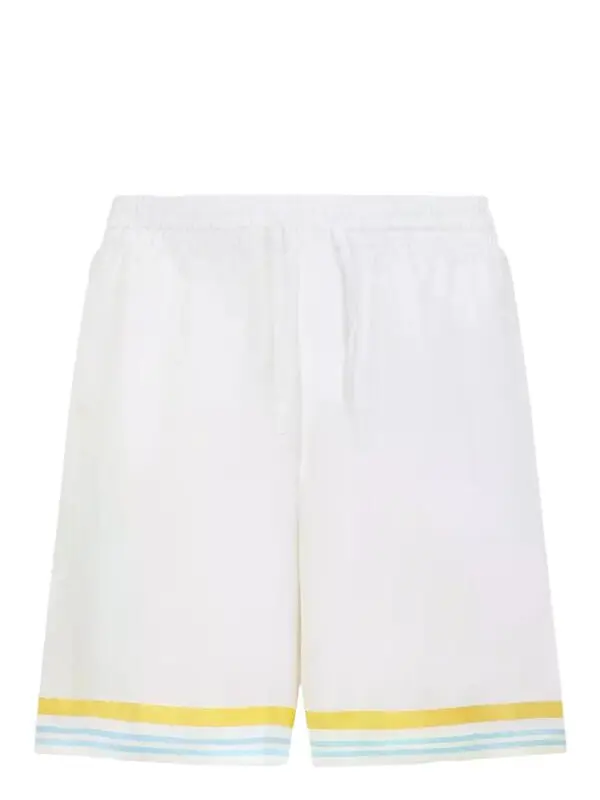 Casablanca Silk Shorts - White