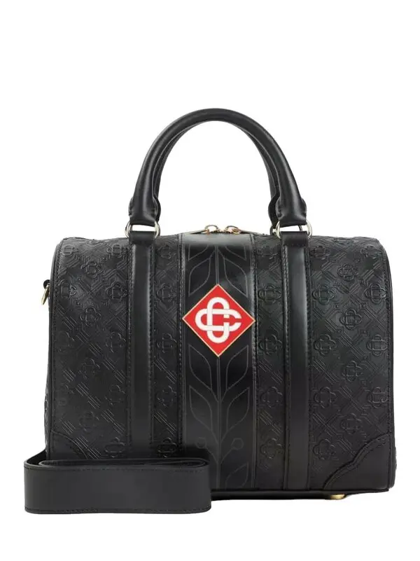 Casablanca Monogram Mini Weekender Bag - Black