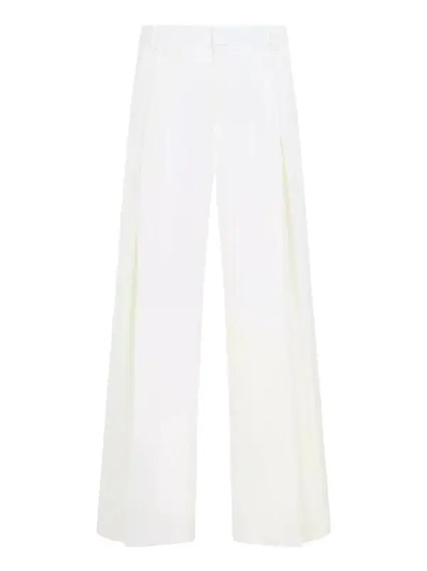 Casablanca Pleated Trousers - White