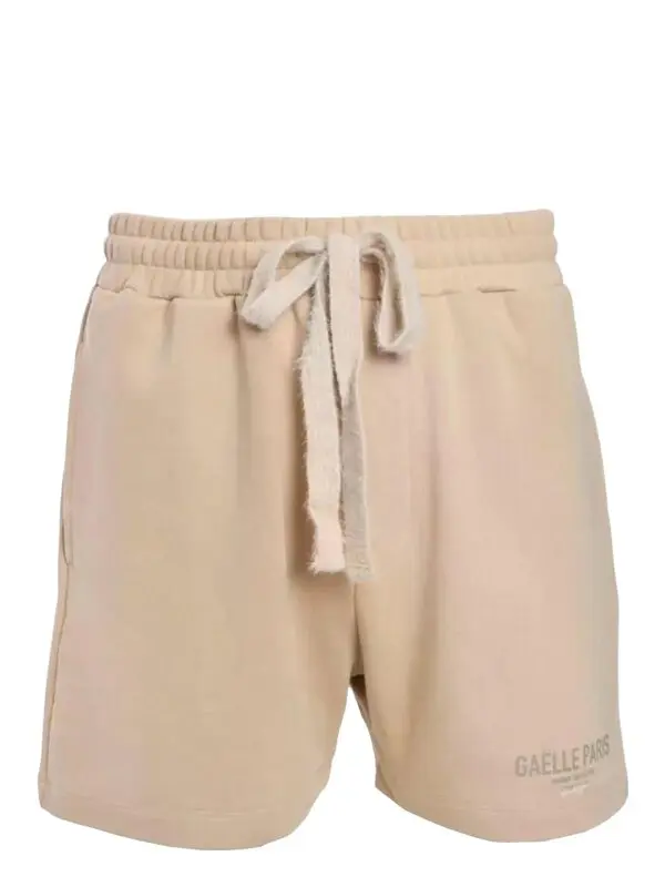 GAELLE Drawstring Track Shorts - Neutrals