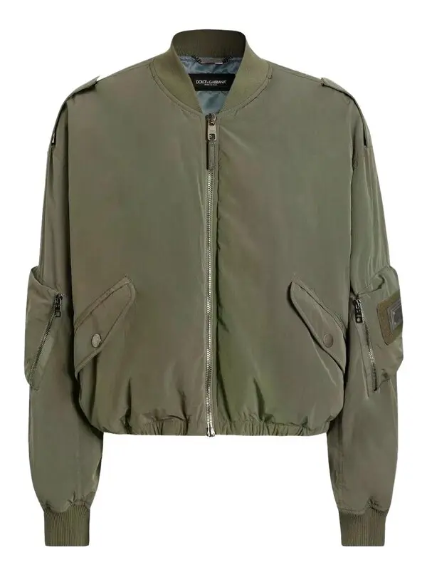 Dolce & Gabbana Zip Detail Jacket - Green