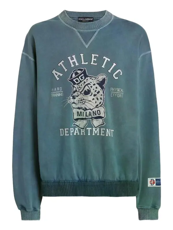 Dolce & Gabbana Graphic-print Sweatshirt - Blue