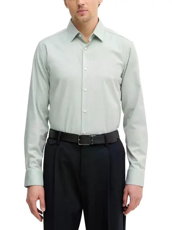 BOSS Buttoned Collared Shirt - Green