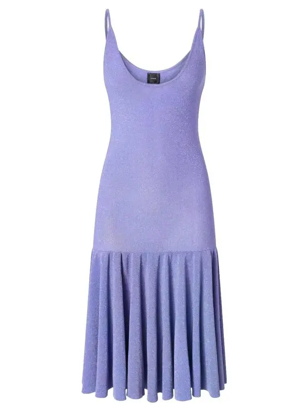 Pinko Flounce Slip Dress - Purple