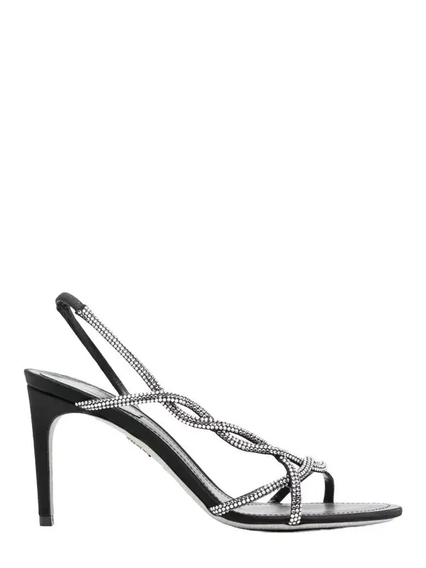 Rene Caovilla Open-toe Strap Sandals - Black