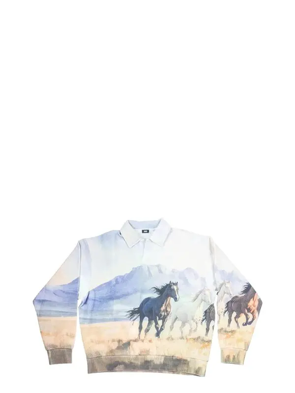 Kith Horse-print Sweatshirt - Blue