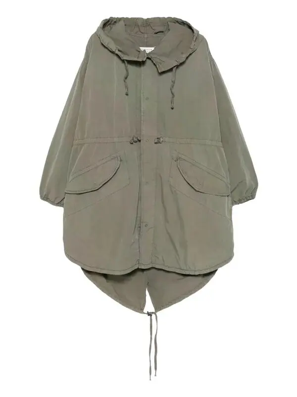 MAISON MARGIELA Hooded Pocketed Coat - Green