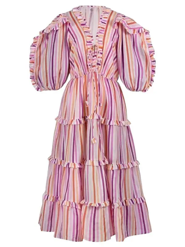 Celiab Teresa Striped Dress - Pink