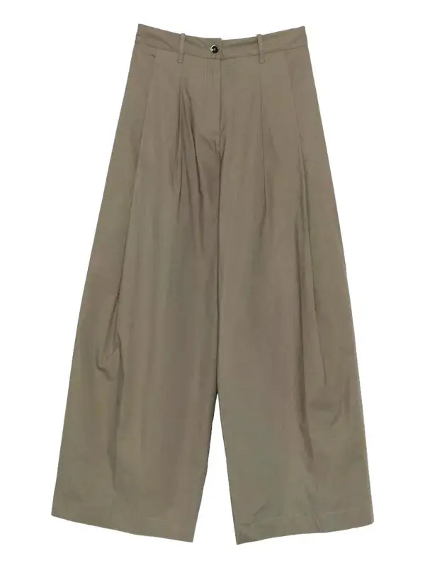 NINE:INTHE:MORNING Petra Pleated Trousers - Green