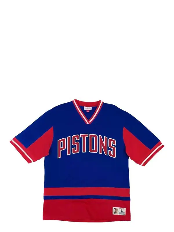 Mitchell & Ness X Nba Detroit Pistons V-neck T-shirt - Blue