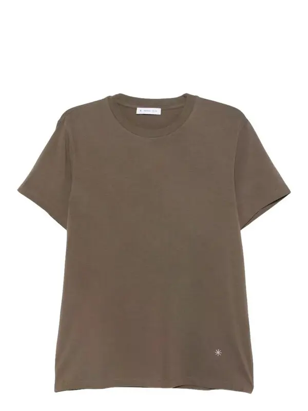 MANUEL RITZ Crew-neck T-shirt - Brown