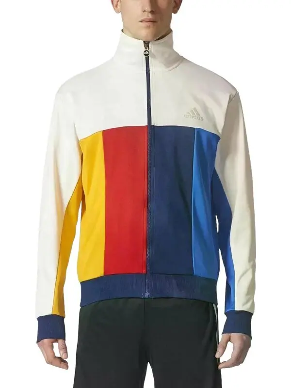 Adidas Lightweight Colourblock Jacket - White