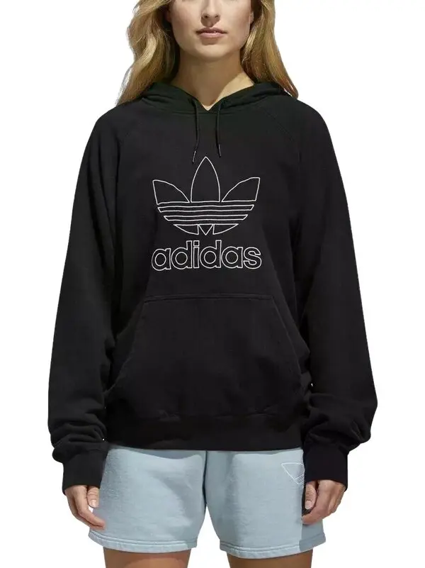 Adidas Signature Trefoil Hoodie - Black