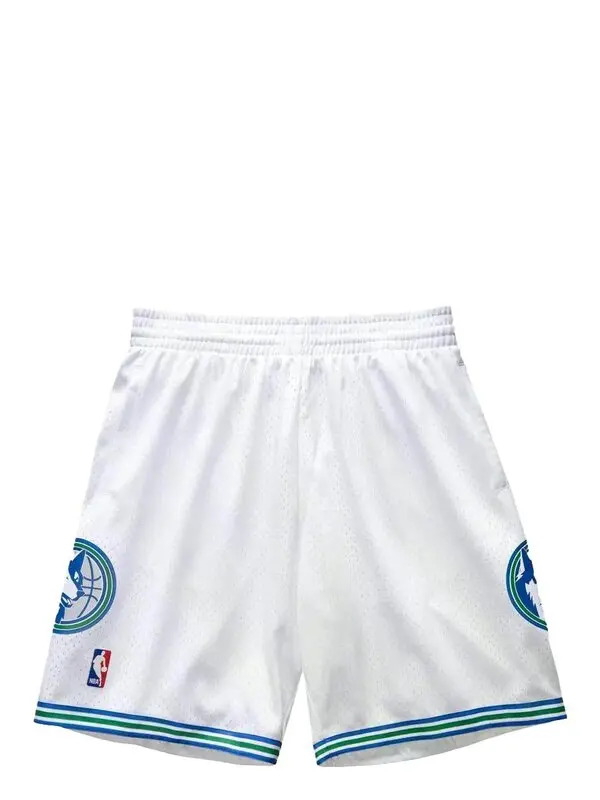 Mitchell & Ness Nba Swingman Graphic Shorts - White