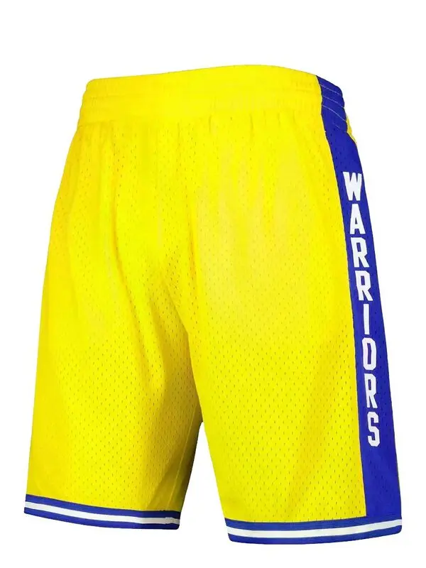 Mitchell & Ness Nba 1974-75 Golden State Warriors Home Shorts - Yellow