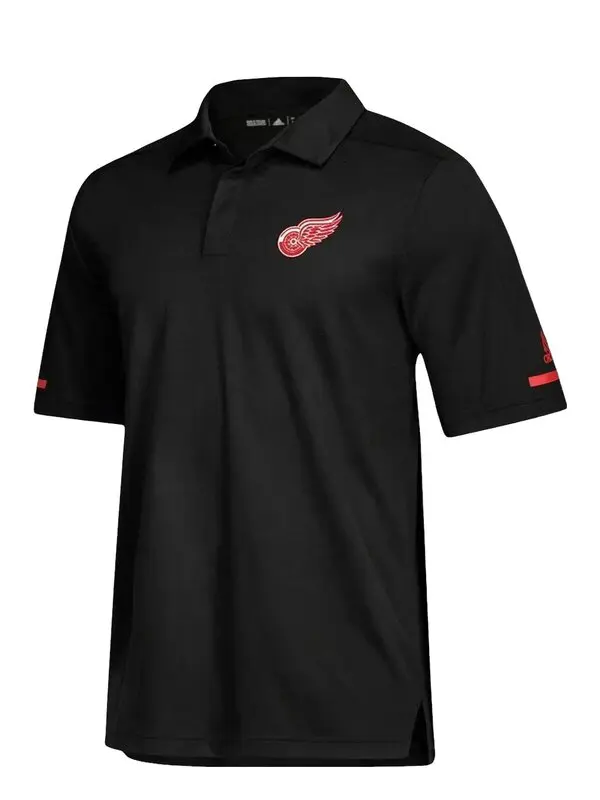 Adidas X Nhl Detroit Red Wings Short-sleeve Polo Shirt - Black