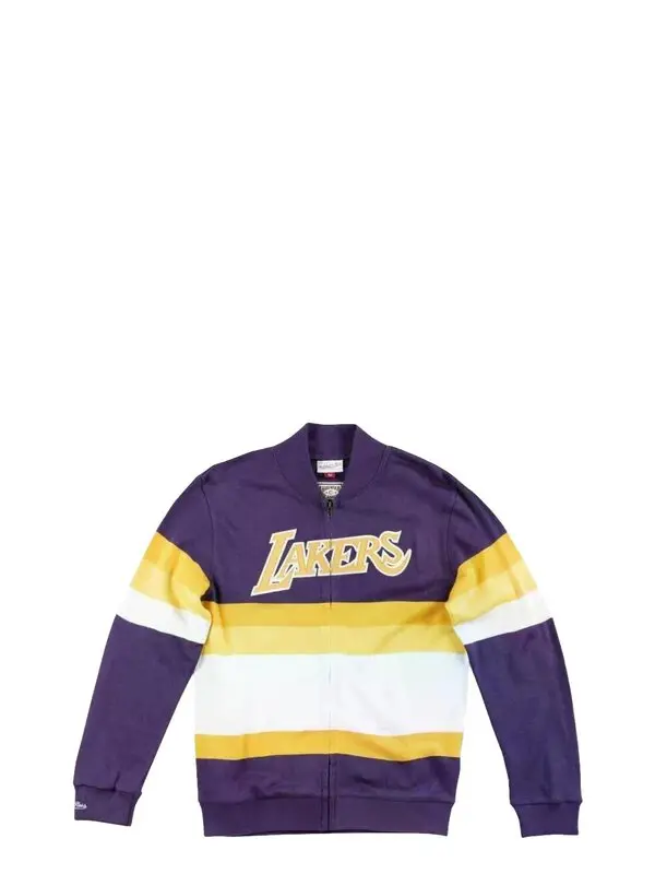 Mitchell & Ness X Nba Los Angeles Lakers Full-zip Sweatshirt - Purple