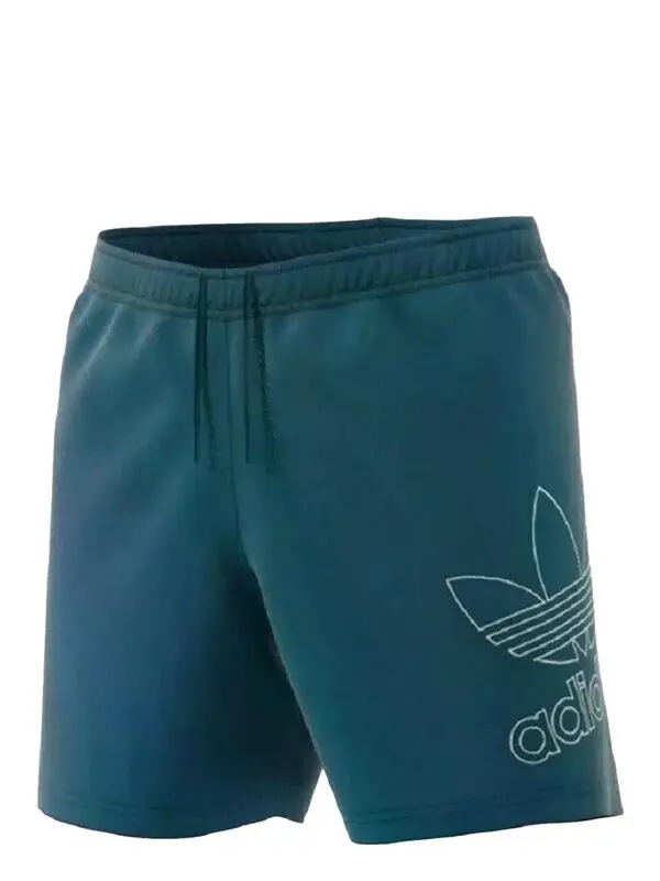 Adidas Logo-detail Shorts - Blue