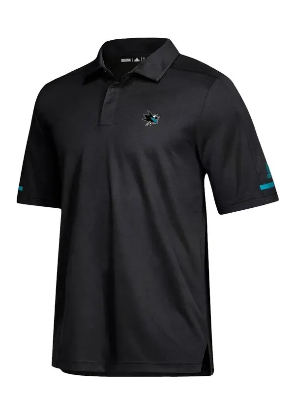 Adidas Nhl San Jose Sharks Gameday Polo Shirt - Black
