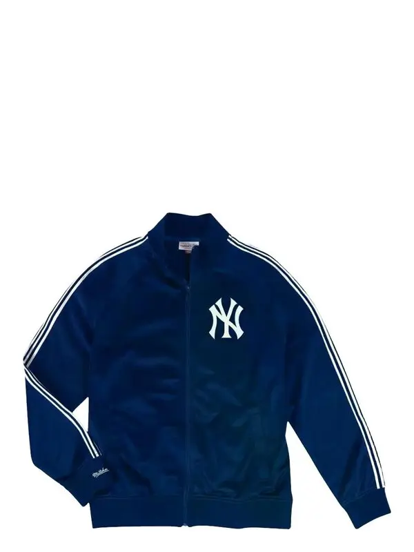 Mitchell & Ness Mbl New York Yankees Stripe Track Jacket - Blue
