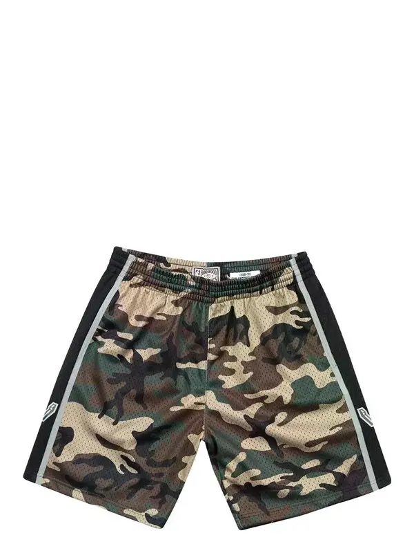 Mitchell & Ness Nba San Antonio Spurs Camouflage Shorts - Green