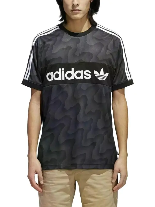 Adidas Logo-print T-shirt - Black