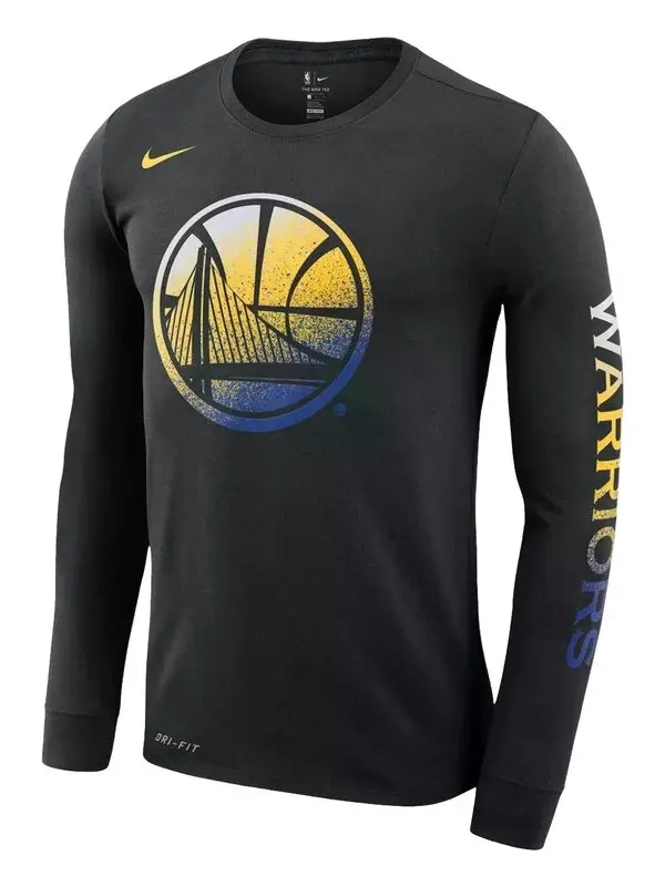 Nike X Nba Golden State Warriors Printed T-shirt - Black