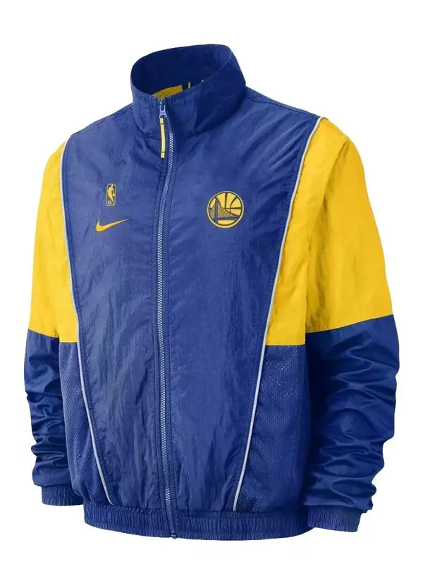 Nike Nba Golden State Warriors Courtside Jacket - Blue