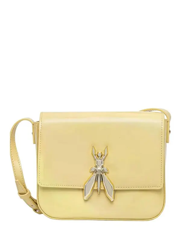 Patrizia Pepe Fly Leather Cross Body Bag - Yellow
