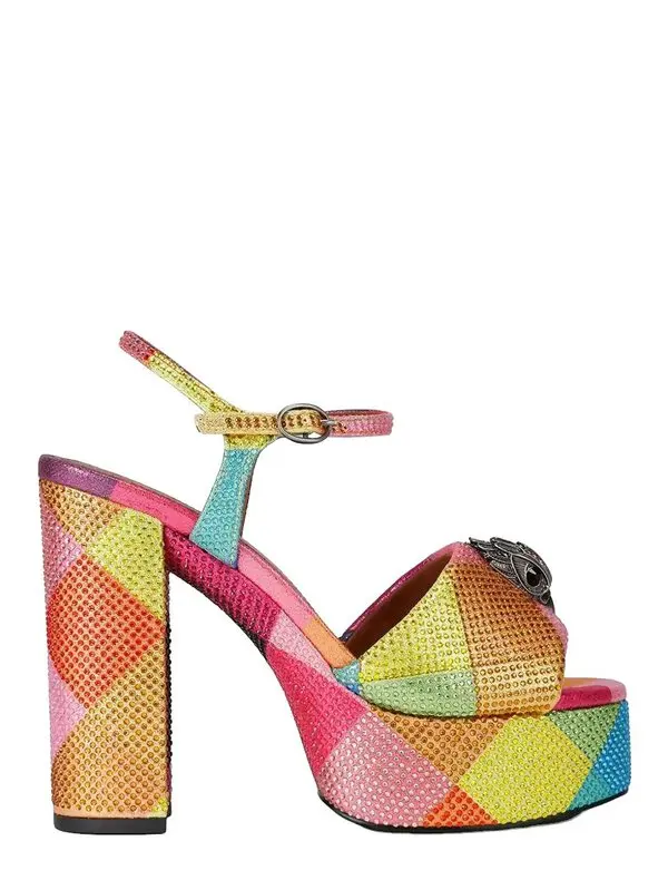 Kurt Geiger Kensington Embellished Platform Sandals - Pink