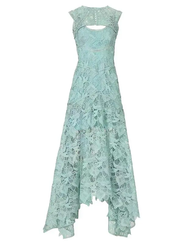 Costarellos Janica Lace Gown - Blue