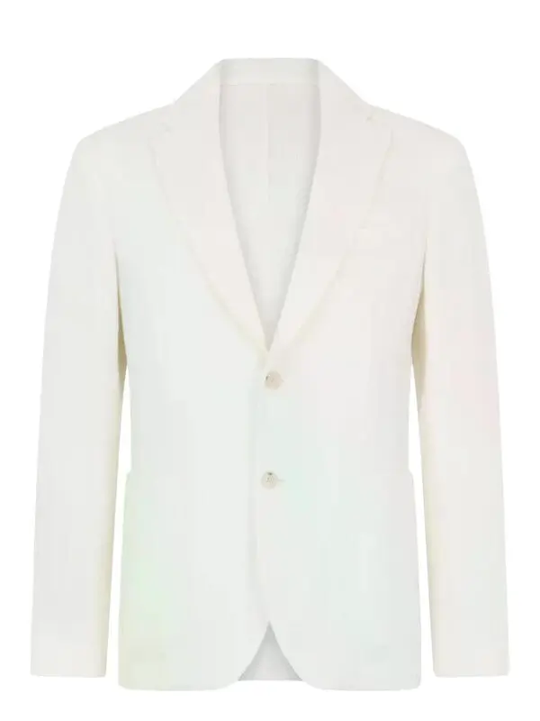 BOSS Textured Two-button Blazer - Neutrals