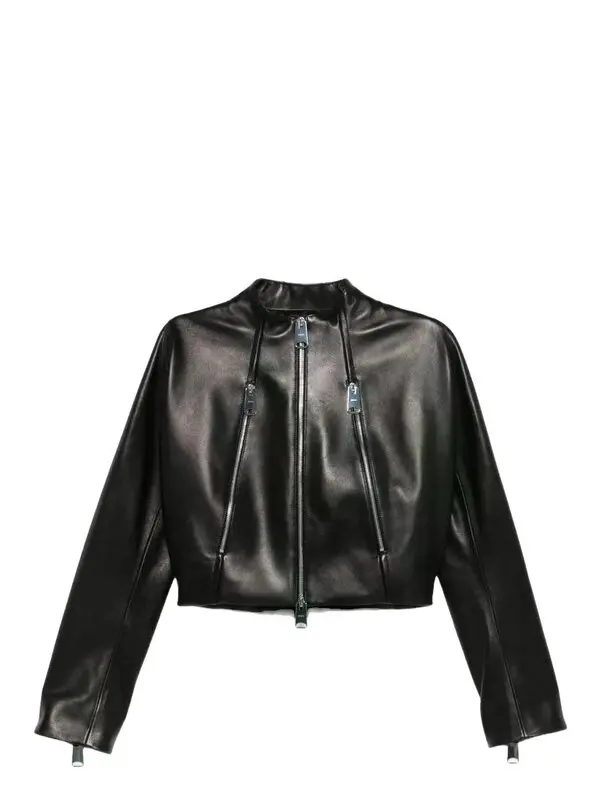 Khaite Niko Zip-fastening Cropped Jacket - Black