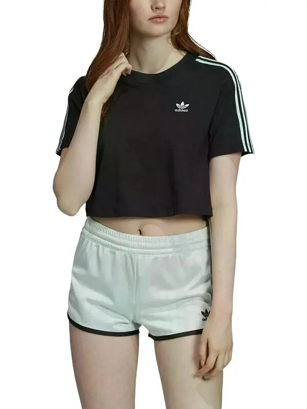 Adidas 3-stripes Cropped T-shirt - Black