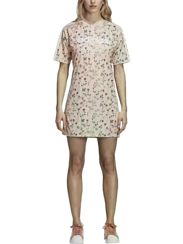 Adidas Floral Mini Dress - Pink