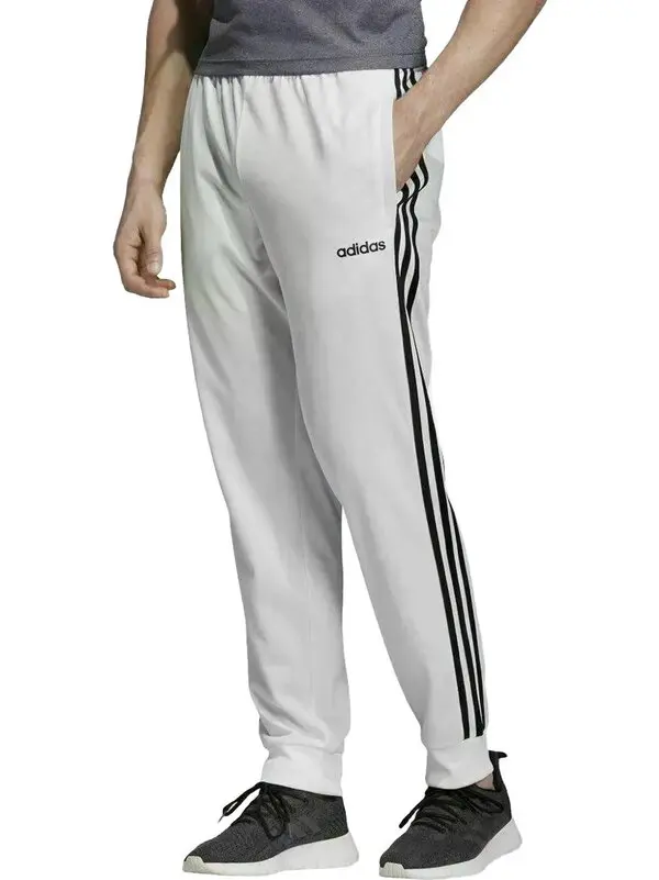 Adidas Three-stripes Tapered Track Pants - White