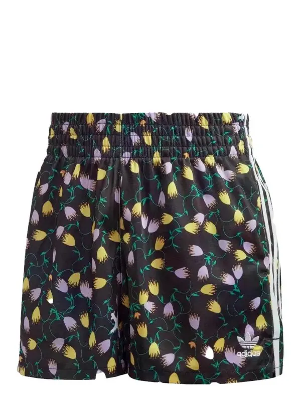 Adidas Allover Print Shorts - Black