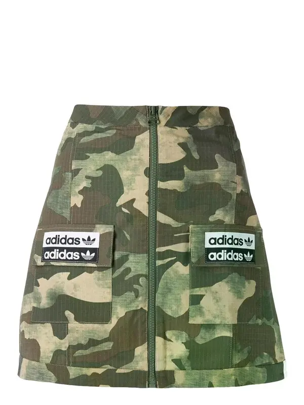 Adidas Mini Camouflage Skirt - Green