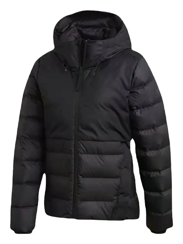 Adidas Hooded Quilted Jacket - Black
