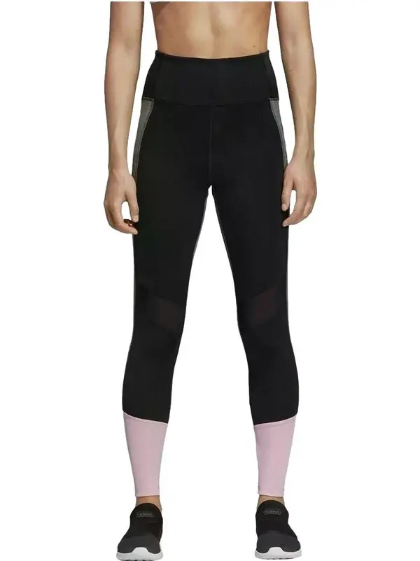 Adidas Colour-block Leggings - Black
