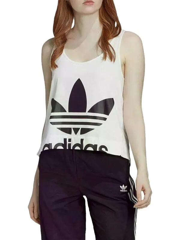 Adidas Logo-print Tank Top - White