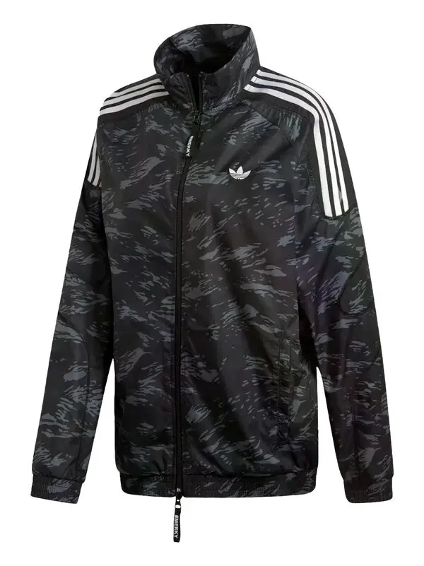 Adidas Camouflage-print Jacket - Black