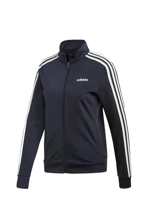 Adidas 3-stripe Zip Sweatshirt - Blue