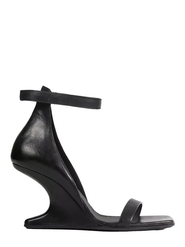 Rick Owens Cantilever Ankle Strap Sandals - Black