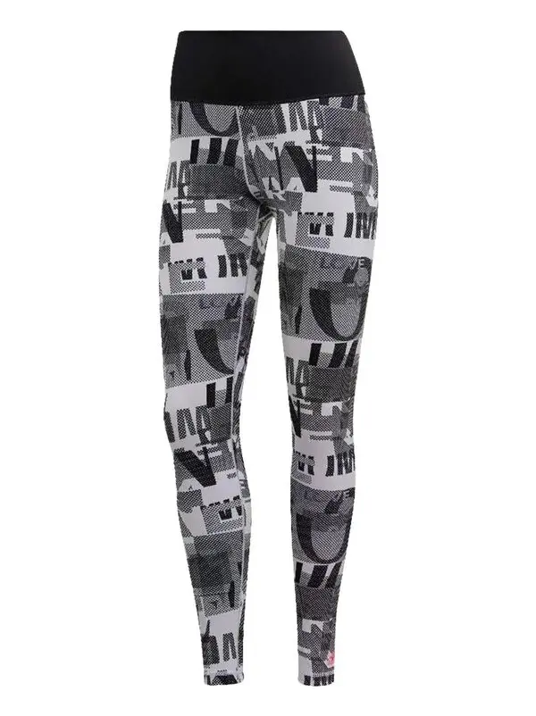 Adidas Believe This Iterations Printed Leggings - Grey