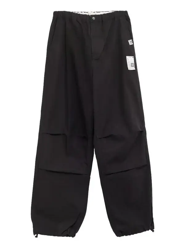 Mihara Yasuhiro Cotton Wide-leg Trousers - Black